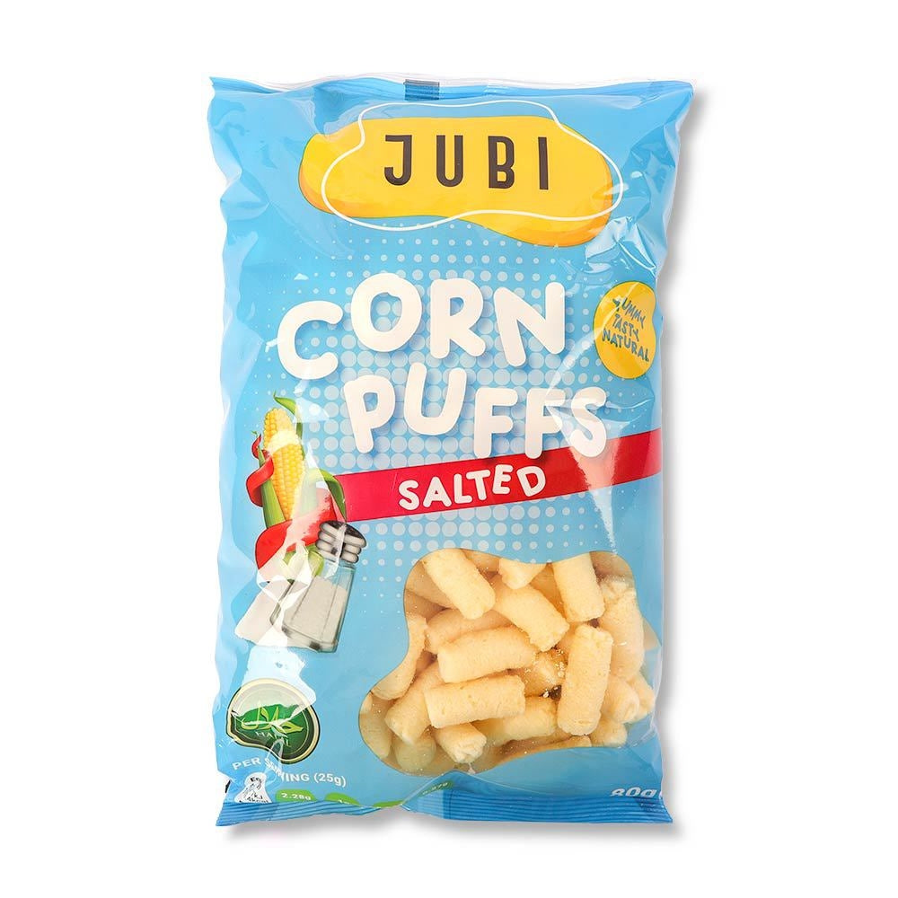 Jubi Corn Puffs Salted 80g | Poundstretcher
