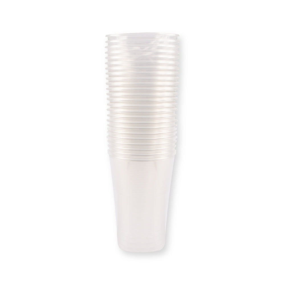 Plastic Half Pint Cups 25 Pack | Poundstretcher