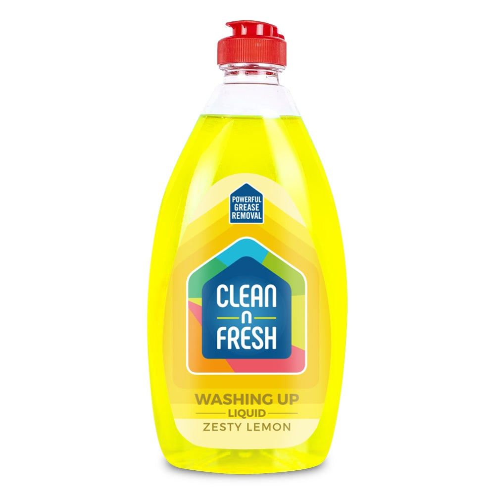 Clean N Fresh Washing Up Liquid Zesty Lemon 500ml | Poundstretcher