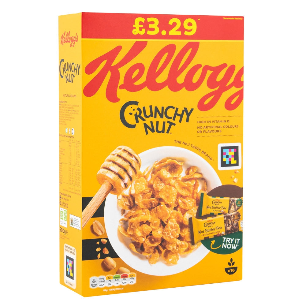 Kellogg's Crunchy Nut Cereal 500g | Poundstretcher