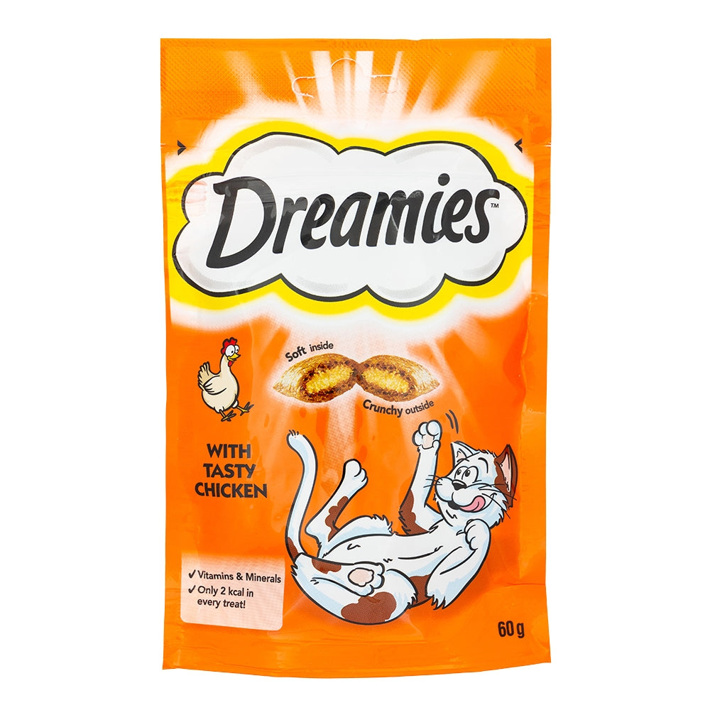 Dreamies Cat Treats With Tasty Chicken 60g | Poundstretcher