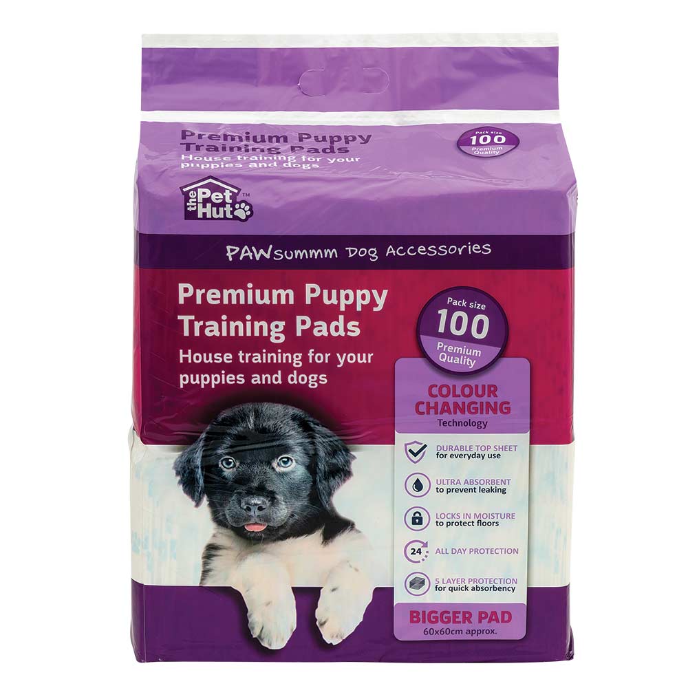 Pet Hut Premium Puppy Training Pads 100 Pack | Poundstretcher