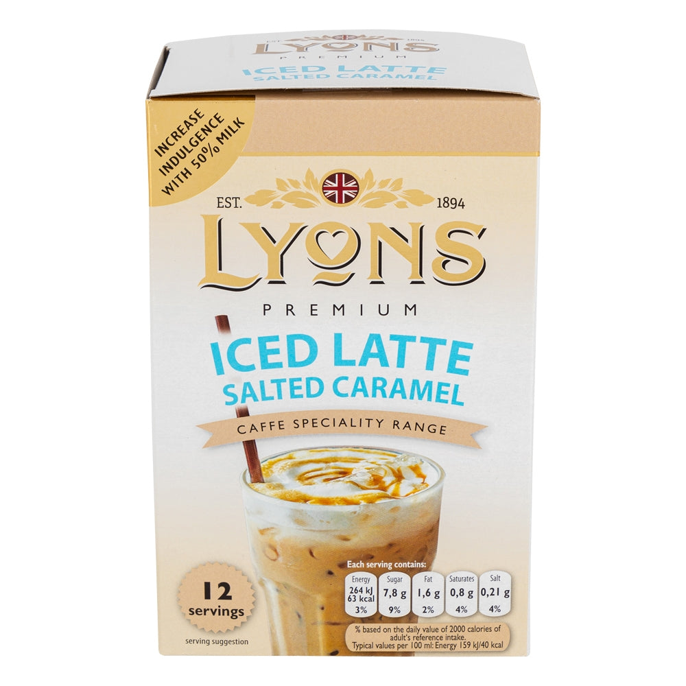 Lyons Iced Salted Caramel Latte 12 Pack | Poundstretcher