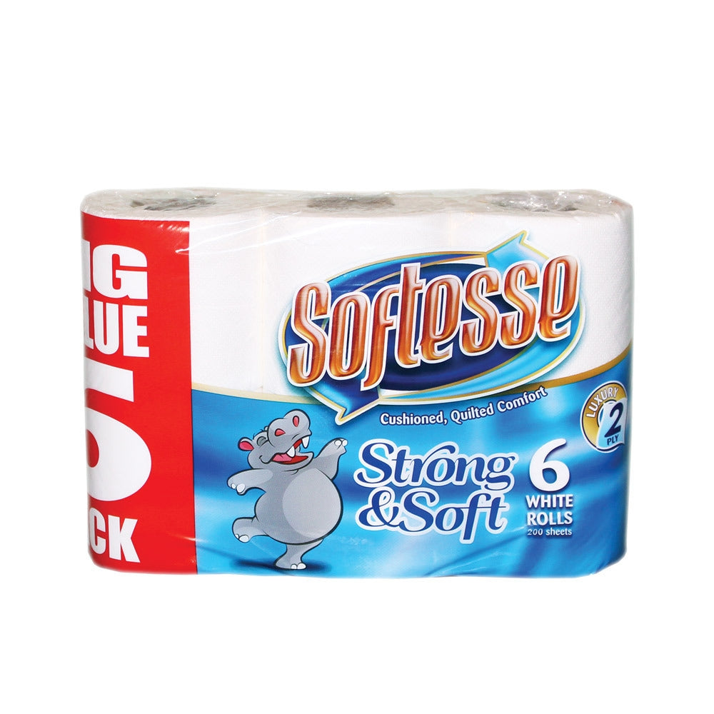 Softesse 2 Ply Toilet Roll - 6 Pack – Poundstretcher