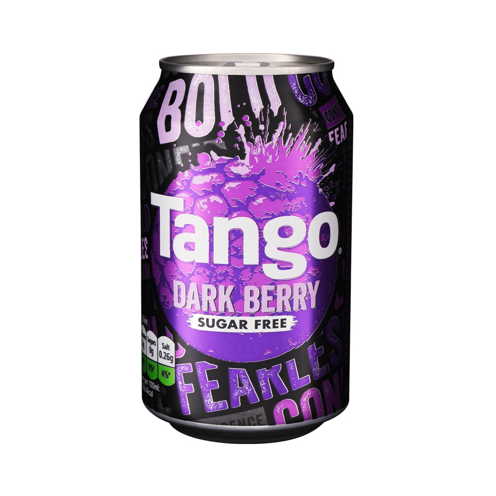 Tango Dark Berry Soft Drink Can Sugar Free 330ml | Poundstretcher