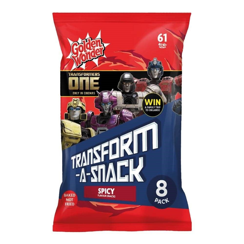 Golden Wonder Transform-A-Snack Spicy 12g x 8 Pack – Poundstretcher