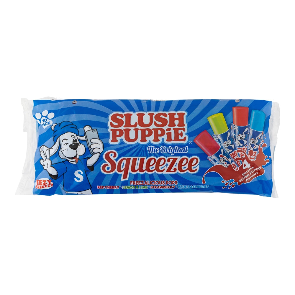 Slush Puppie Original Squeezee Ice Pops 60ml x 10 Pack – Poundstretcher