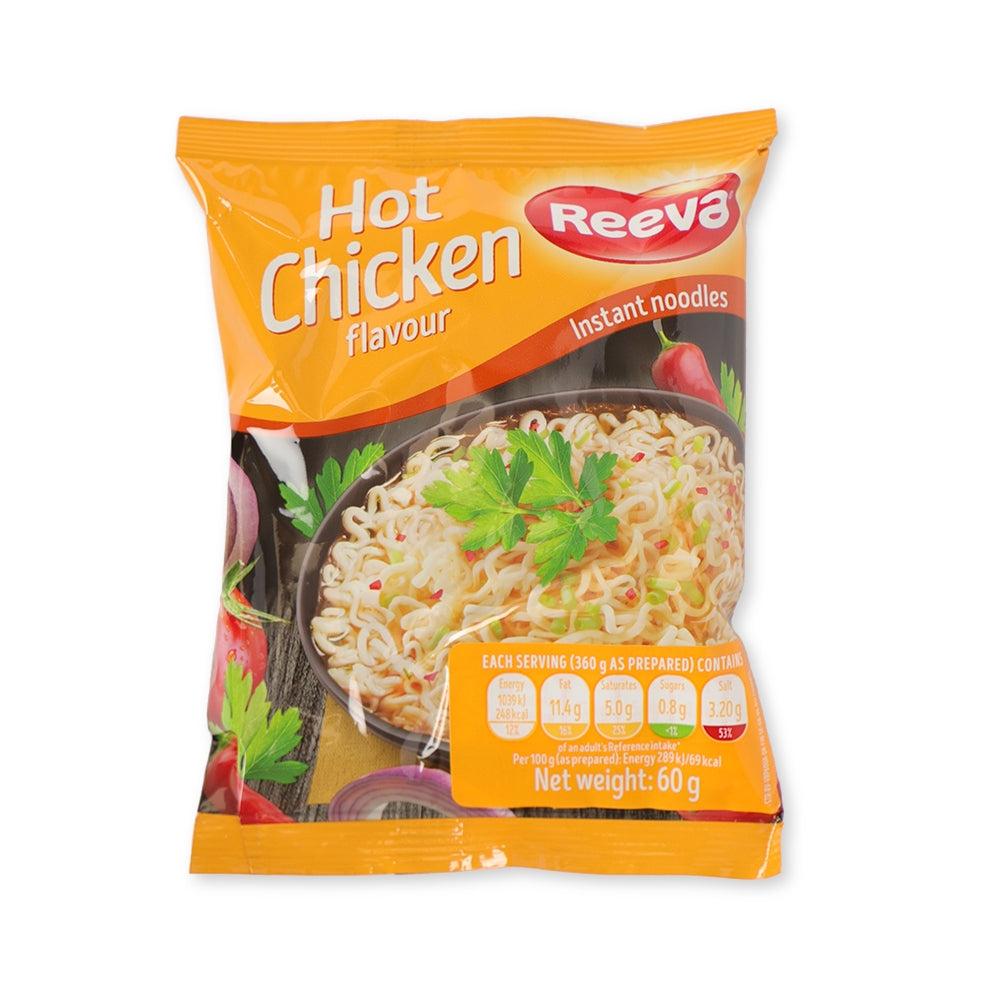 Reeva Hot Chicken Flavour Noodles 60g | Poundstretcher