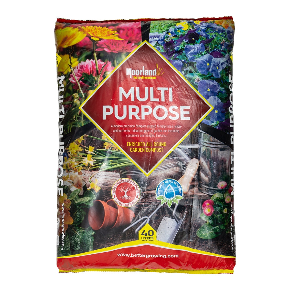 Moorland Enriched Multi-Purpose Compost 40 Litre | Poundstretcher