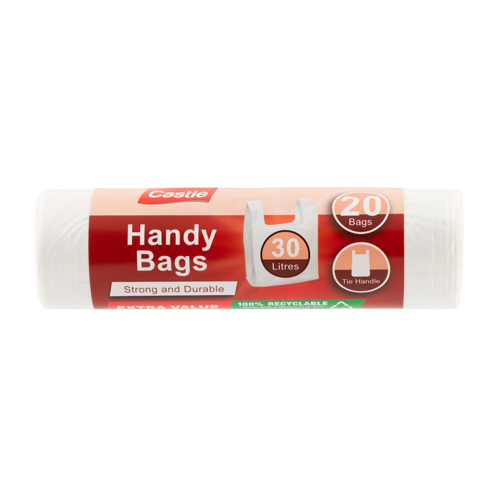 Handy Bags With Tie Handle 30 Litres x 20 Pack – Poundstretcher