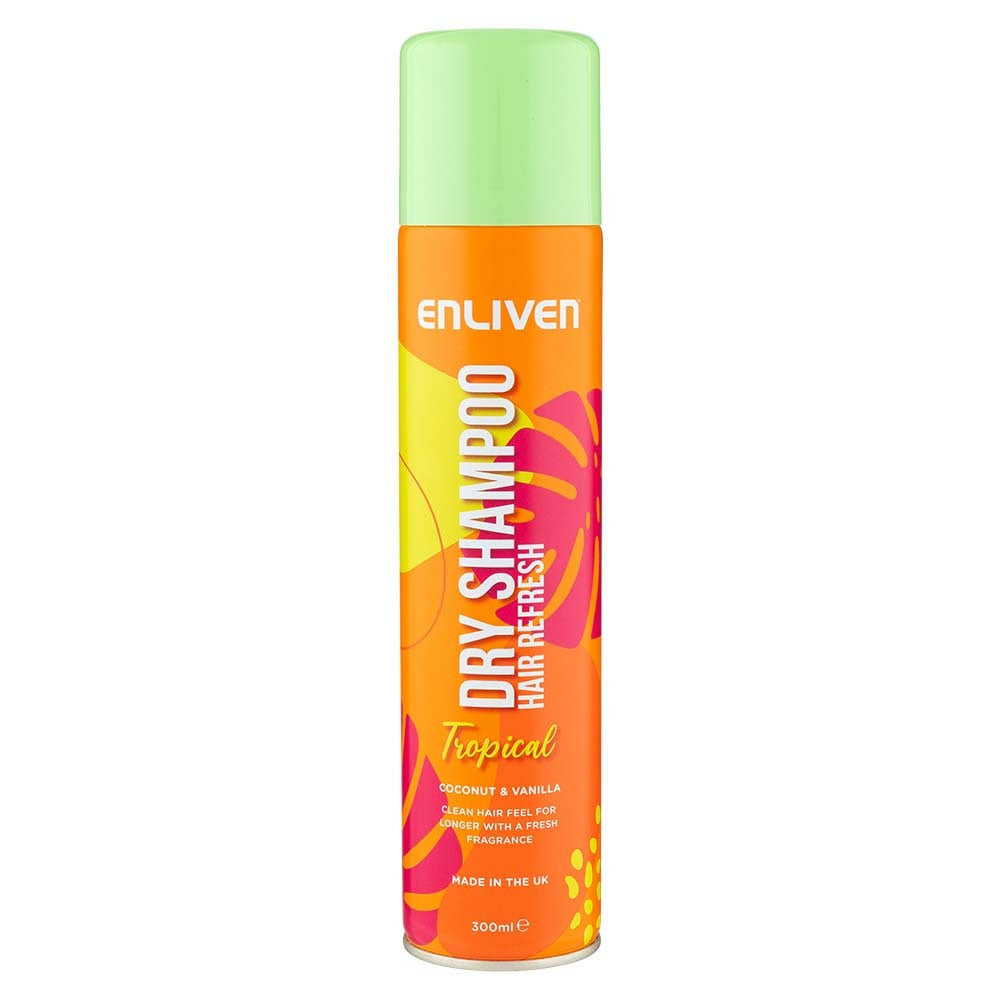 Enliven Dry Shampoo Tropical Coconut & Vanilla 300ml | Poundstretcher