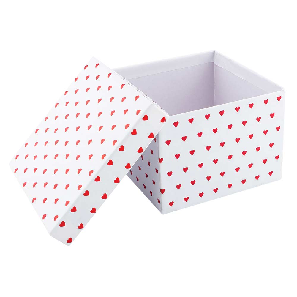 Valentine's Day Heart Gift Box White | Poundstretcher